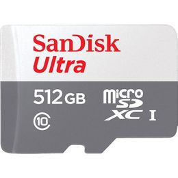 Sandisk Ultra UHS-I mit Adapter für Tablets, Micro-SDXC Speicherkarte, 512 GB, 120 MB/s