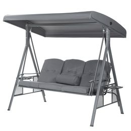 Home Deluxe Hollywoodschaukel DESCANSO - Grau
