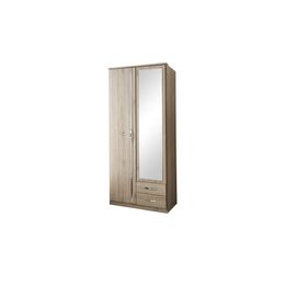 Kleiderschrank Duo - holzfarben - 91 cm - 199 cm - 58 cm - Sconto