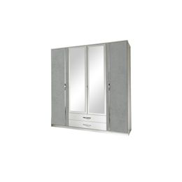 Kleiderschrank Duo - weiß - 179 cm - 199 cm - 58 cm - Sconto