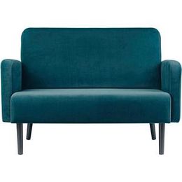 PAPERFLOW 2-Sitzer Sofa LISBOA grün schwarz Stoff