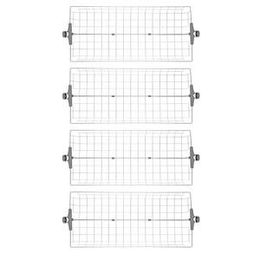 2 Wenko Herkules Ablagen für Garderobensystem silber 94,0 x 38,0 x 8,0 cm