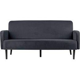 PAPERFLOW 3-Sitzer Sofa LISBOA anthrazit schwarz Stoff