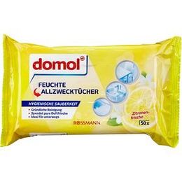 domol feuchte Allzweck-Reinigungstücher Citrus, 50 Tücher