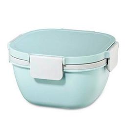 Xavax® Lunchbox Salatbox To Go 10,5 cm hoch blau 1,4 l