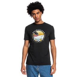 Quiksilver T-Shirt »Qs Surf Club« Black L L Stoff: Leichter Baumwolljersey