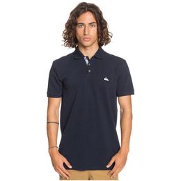 Quiksilver Poloshirt »Loia Polo« blau L L Stoff: Piqué-Slub-BaumwollStoff