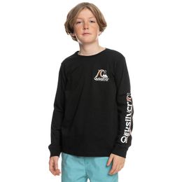 Quiksilver Langarmshirt »Rolling Circle« schwarz 12(148-156cm) 12(148-156cm) Stoff: Leichter Baumwolljersey