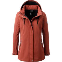 DEPROC Active Softshelljacke »WILKIE PEAK WOMEN« mit abnehmbarer Kapuze rot 36 (S) 36 (S) Klassische Softshelljacke mit abnehmbarer Kapuze