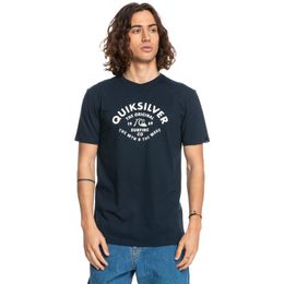 Quiksilver T-Shirt »Script Talk Front« Navy Blazer XXL XXL Stoff: Leichter Baumwolljersey