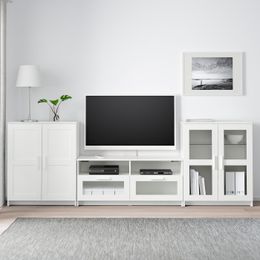 IKEA BRIMNES TV-Komb. mit Vitrinentüren