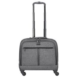 LIGHTPAK Phoenix 4-Rollen Businesstrolley 43 cm Laptopfach grau