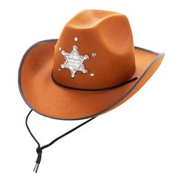 buttinette Kinder-Cowboyhut "Sheriff", braun