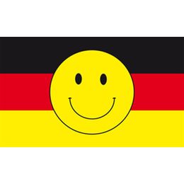 flaggenmeer Flagge Deutschland mit Smiley 80 g/m²