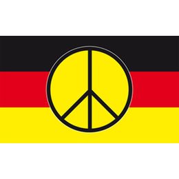 flaggenmeer Flagge Deutschland Peace Zeichen 80 g/m²