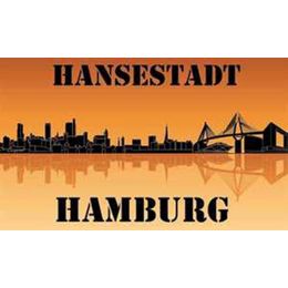 flaggenmeer Flagge Hamburg Silhouette 80 g/m²