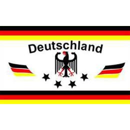 flaggenmeer Flagge Deutschland mit 4 Sternen 80 g/m²