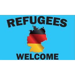 flaggenmeer Flagge Refugees Welcome 80 g/m²