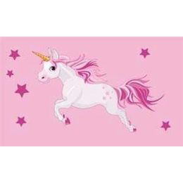 flaggenmeer Flagge Einhorn rosa 80 g/m²