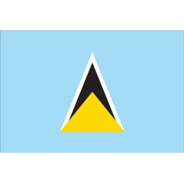 flaggenmeer Flagge Flagge St. Lucia 110 g/m² Querformat