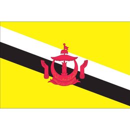 flaggenmeer Flagge Flagge Brunei 110 g/m² Querformat