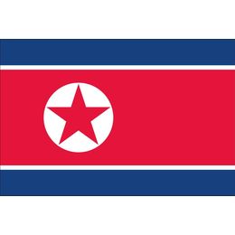 flaggenmeer Flagge Flagge Nordkorea 110 g/m² Querformat