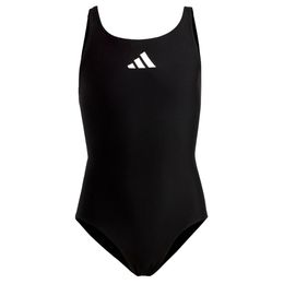 adidas Performance Sportbadeanzug 'Solid Small Logo' Mädchen Größe 152 schwarz / weiß