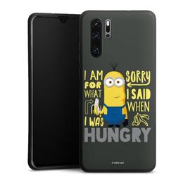 DeinDesign Handyhülle Minions Kevin Banane Minions Hungry, Huawei P30 Pro Silikon Hülle Premium Case Handy Schutzhülle, schwarz