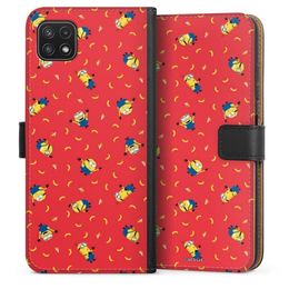 DeinDesign Handyhülle Minions Ich – Einfach unverbesserlich Banane Minion Pattern Red, Samsung Galaxy A22 5G Hülle Handy Flip Case Wallet Cover