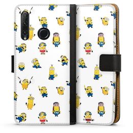 DeinDesign Handyhülle Ich – Einfach unverbesserlich Minions Kevin Minion Pattern White, Huawei Honor 20 Lite Hülle Handy Flip Case Wallet Cover