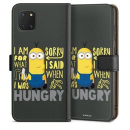 DeinDesign Handyhülle Minions Kevin Banane Minions Hungry, Samsung Galaxy Note 10 lite Hülle Handy Flip Case Wallet Cover, schwarz