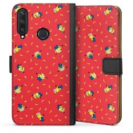 DeinDesign Handyhülle Minions Ich – Einfach unverbesserlich Banane Minion Pattern Red, Huawei Y6p Hülle Handy Flip Case Wallet Cover Handytasche Leder