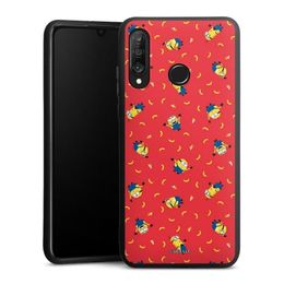DeinDesign Handyhülle Minions Ich – Einfach unverbesserlich Banane Minion Pattern Red, Huawei P30 Lite Silikon Hülle Premium Case Handy Schutzhülle