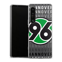 DeinDesign Handyhülle Offizielles Lizenzprodukt Hannover 96 - H96, Sony Xperia 1 IV Silikon Hülle Bumper Case Handy Schutzhülle, weiß