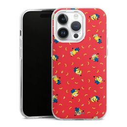 DeinDesign Handyhülle Minions Ich – Einfach unverbesserlich Banane Minion Pattern Red, Apple iPhone 14 Pro Silikon Hülle Bumper Case Handy Schutzhülle