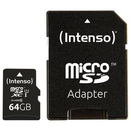 Intenso microSDXC-Karte 64GB UHS-I Speicherkarte (inkl. SD-Adapter)