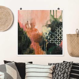 Poster Abstrakte Schichten
