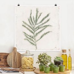 Bilderwelten Poster originell beige Tropisch matt gl&auml;nzend selbstklebend - Pfl&auml;nzchen - Pflanzen Wohnzimmer Schlafzimmer