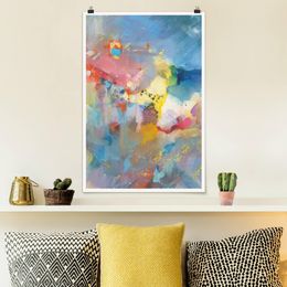 Bilderwelten Poster originell bunt Abstrakt matt gl&auml;nzend selbstklebend - Galaxienkern - Wohnzimmer Schlafzimmer