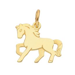 Adelia´s Adelia´s Kettenanhänger 333 Gold Anhänger Pferd, Goldschmuck für Damen, goldfarben