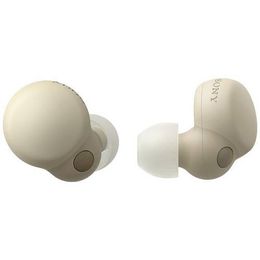 Sony LinkBuds S In Ear Headset Bluetooth® Stereo Taupe High-Resolution Audio, Mikrofon-Rauschunterdrückung, Noise Cancelling Headset, Ladecase,
