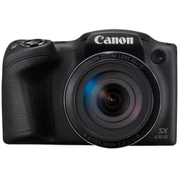 Kompakt Canon PowerShot SX430 IS - Schwarz + Kameralinse Zoom Lens 45x IS 24-1080 mm f/3.5-6.8