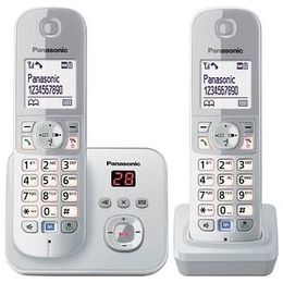 Panasonic KX-TG6822GS Schnurloses Telefon-Set mit Anrufbeantworter silber