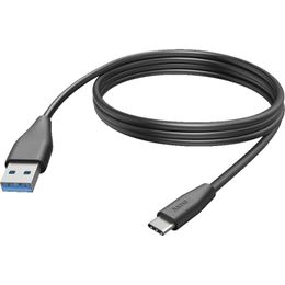Hama USB-C auf USB-A, Ladekabel, 3 m, Schwarz