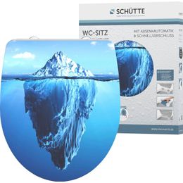 Schütte Schütte WC-Sitz Iceberg, Duroplast, mit Absenkautomatik und Schnellverschluss, High Gloss, blau