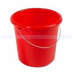 Haushaltseimer Bekaform Kunststoff rot 10 L Haushaltseimer mit Metall-Bügel und Maßeinteilung