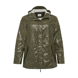 sheego Große Größen: Regenjacke in Longform, dunkelkhaki, Gr.56/58