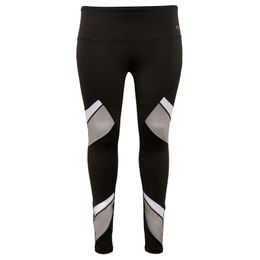 sheego Große Größen: Funktionsleggings mit Colourblocking, schwarz, Gr.50