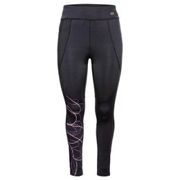 sheego Große Größen: Funktionsleggings mit Frontdruck, anthrazit, Gr.58