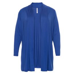 sheego Große Größen: Shirtjacke in offener Form, royalblau, Gr.56/58